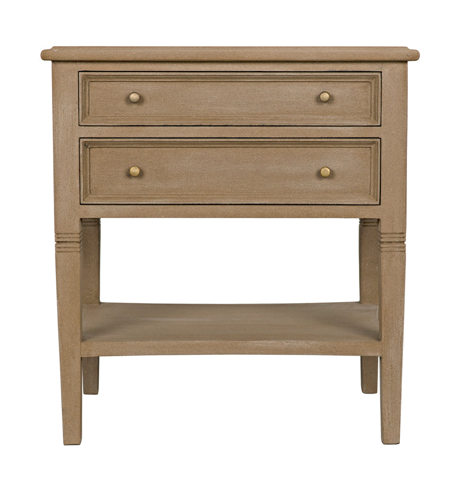 OXFORD 2-DRAWER SIDE TABLE WEATHERED | TABLE | STAG & MANOR
