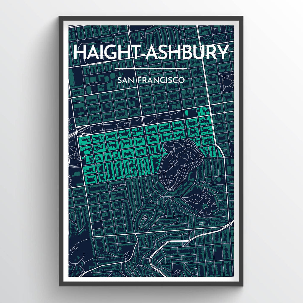 HAIGHT-ASHBURY, SF CITY MAP | ART PRINT | STAG & MANOR