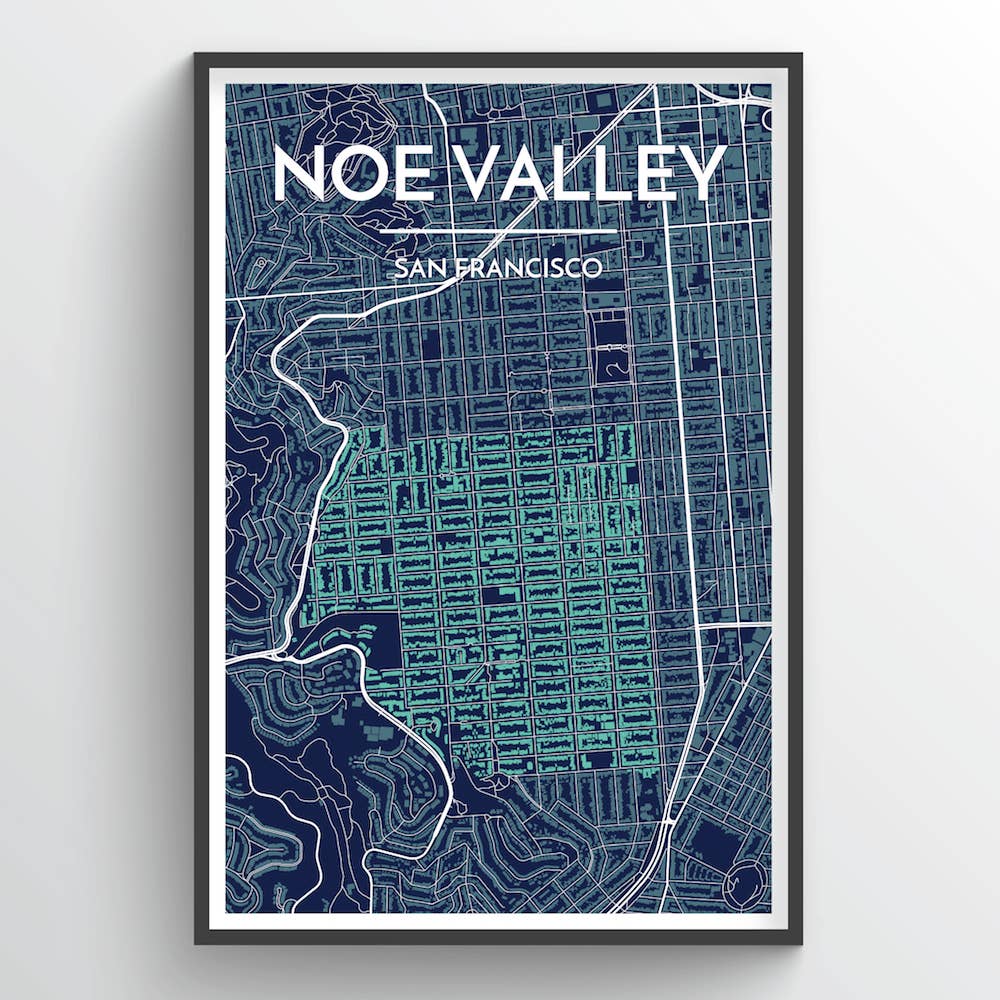 NOE VALLEY, SF CITY MAP | ART PRINT | STAG & MANOR