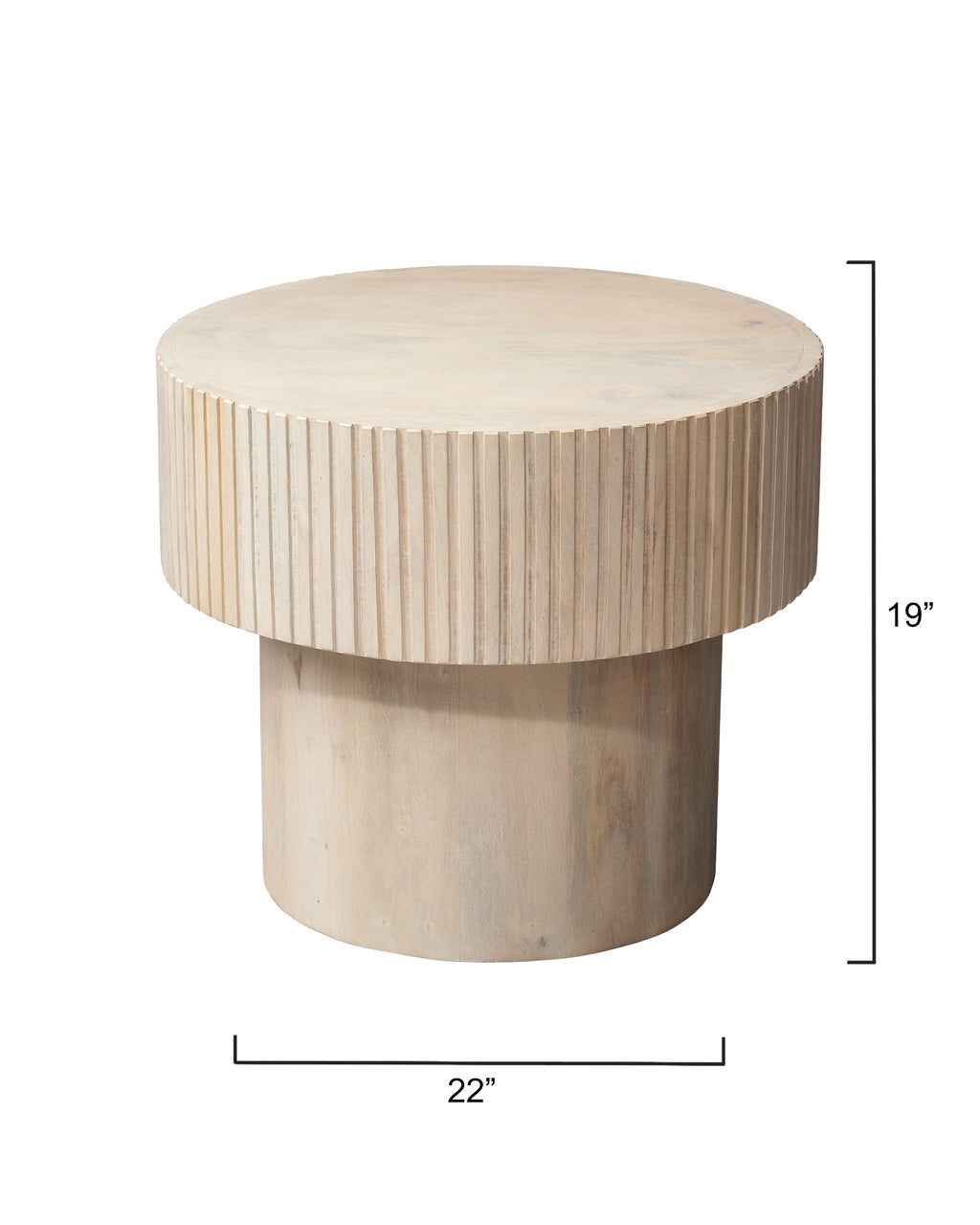 NOTCH ROUND SIDE TABLE | TABLES | STAG & MANOR