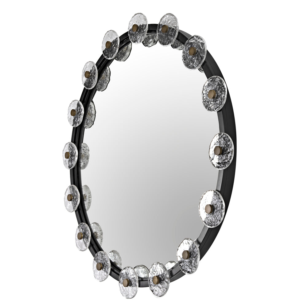MOIRA MIRROR WITH GLASS DETAILS | MIRRORS | STAG & MANOR