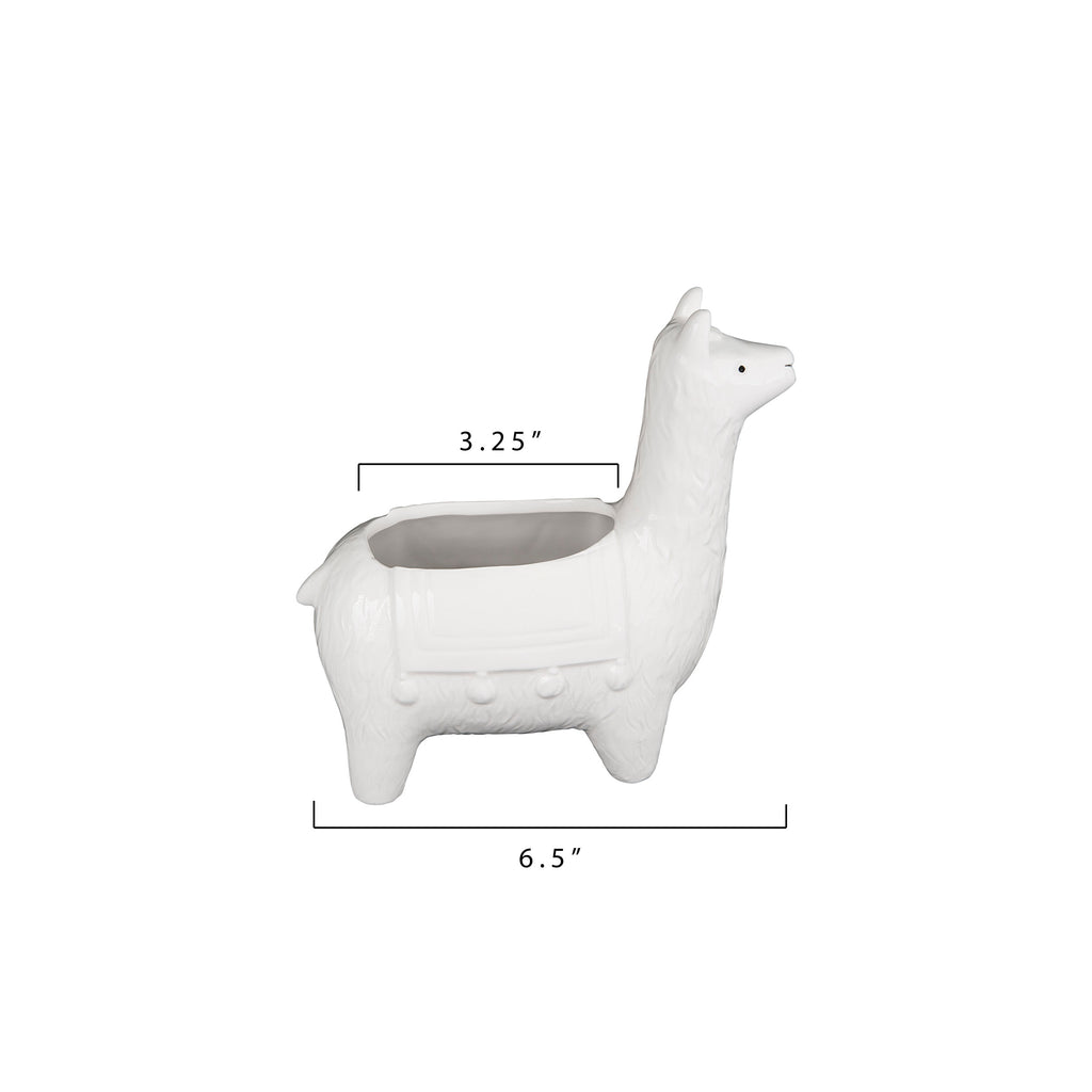CERAMIC LLAMA PLANTER | STAG & MANOR