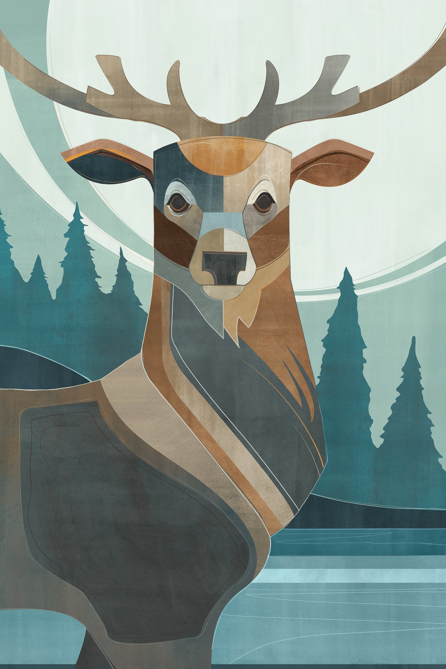 Northern Nature II by Richard Ryder | stretched canvas wall art | STAG ...