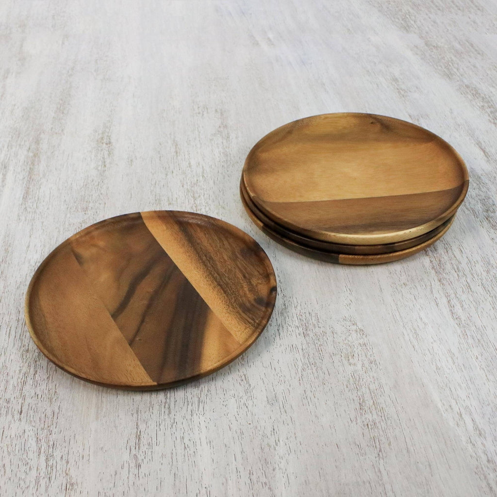 THAI DARK WOOD PLATES 8" (THAILAND) | STAG & MANOR