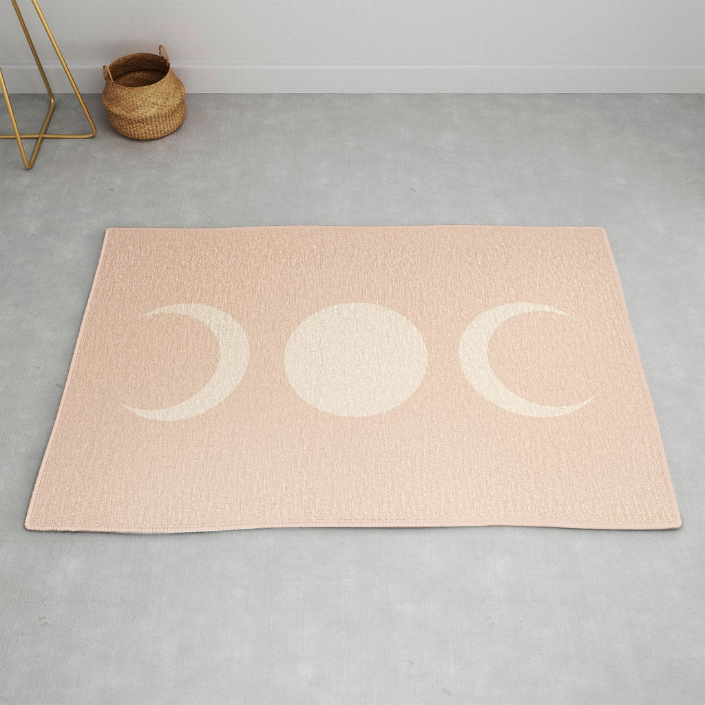 Moon Minimalism Ethereal Light Area Rug | STAG & MANOR
