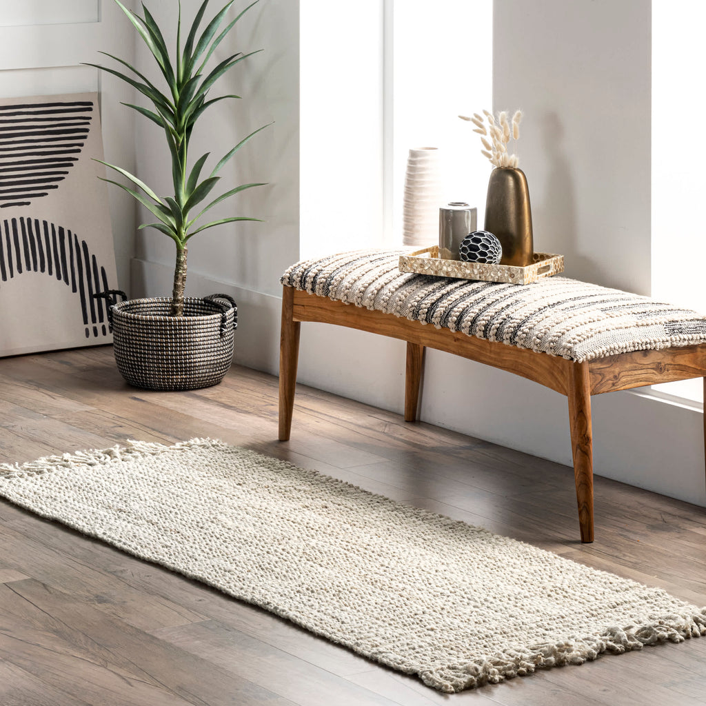 HAND WOVEN CHUNKY LOOP JUTE AREA RUG | STAG & MANOR