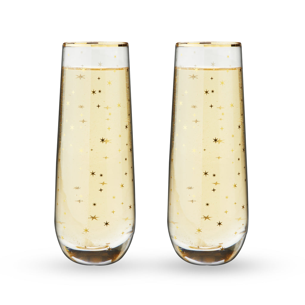 STARLIGHT STEMLESS CHAMPAGNE & WINE SETS | STAG & MANOR