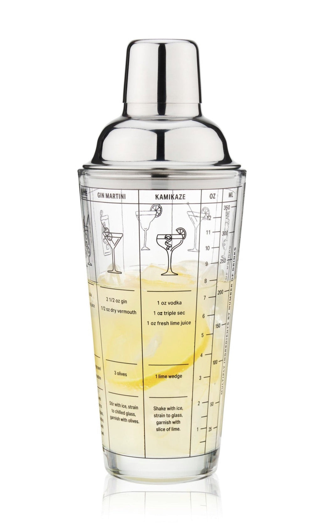 GLASS RECIPE SHAKER | STAG & MANOR